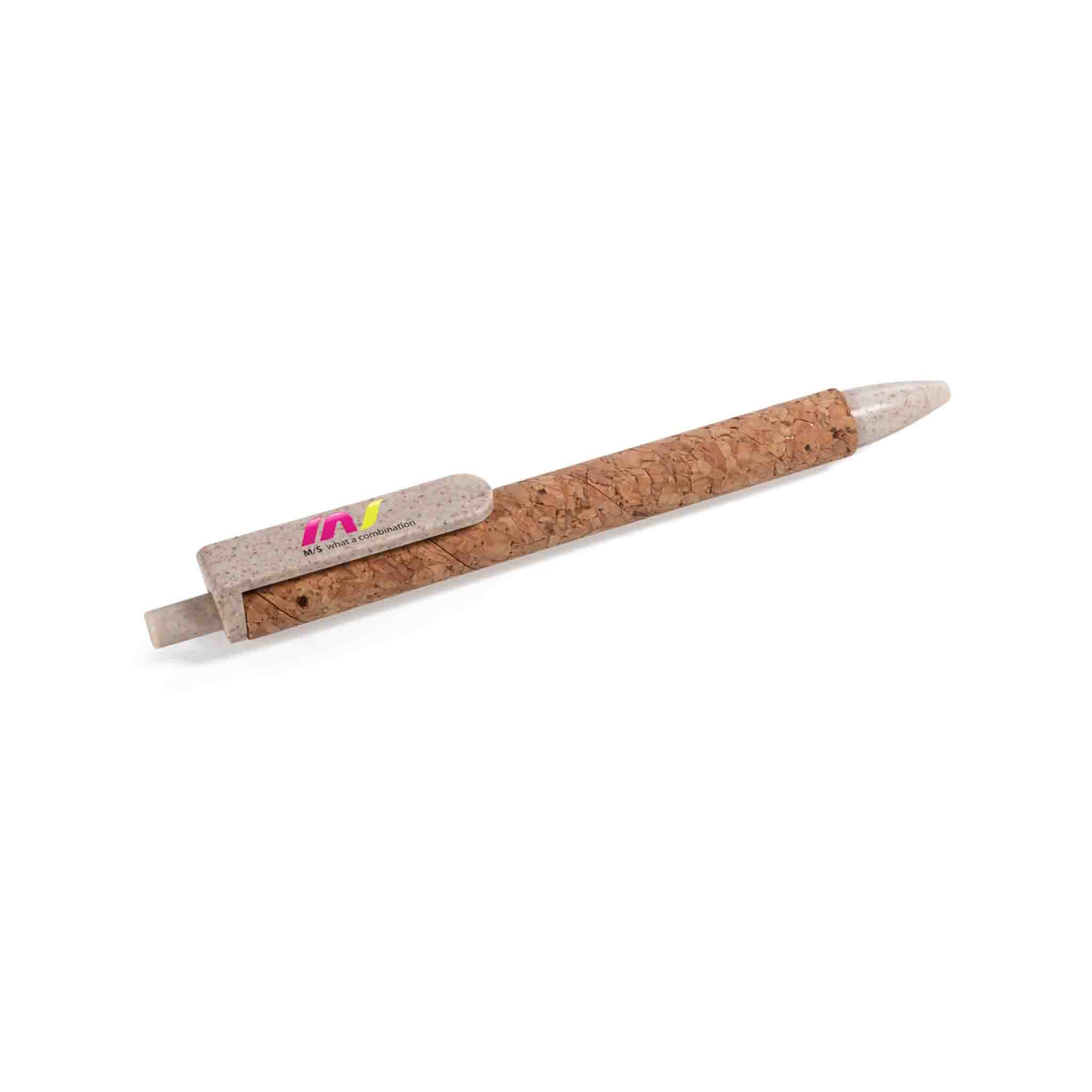 MagPen "cork" - eco ballpoint pen printed with a logo as a promotional ...