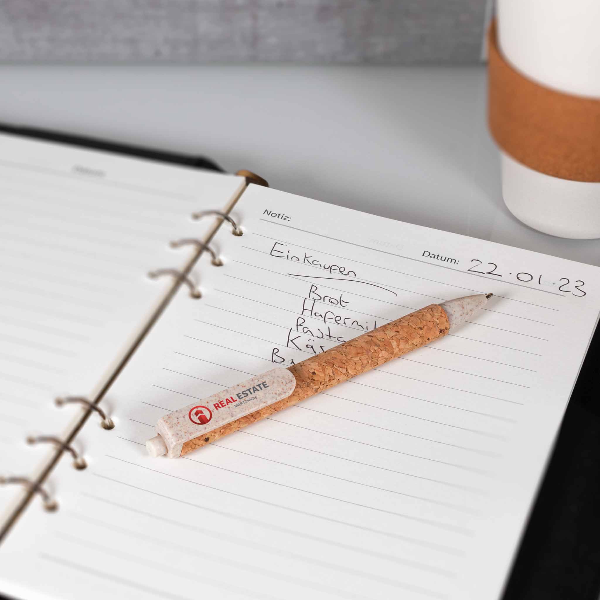 MagPen "cork" - eco-Kugelschreiber mit Logo bedrucken als Werbeartikel ...