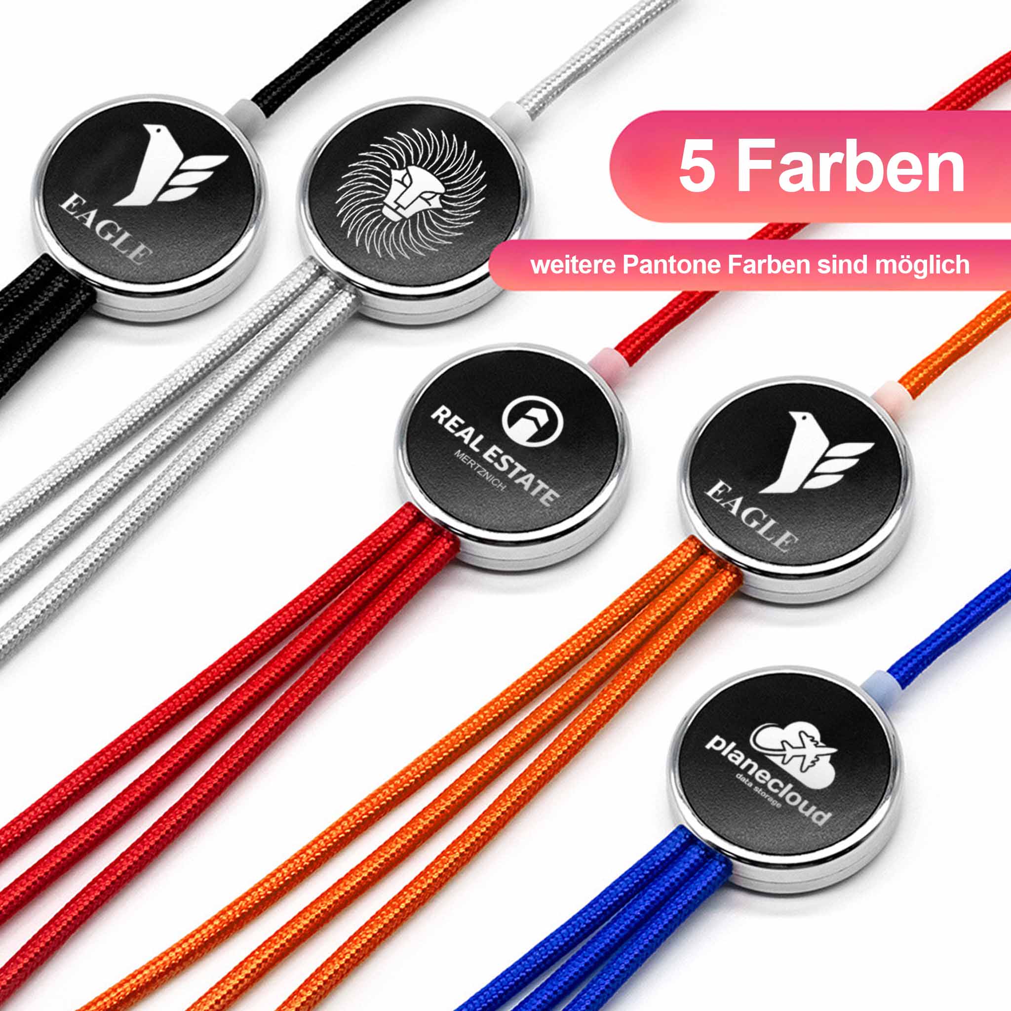 MagCable 5in1 LED long"easy"-5in1 Multiladekabel LED-Logo Werbeartikel ...